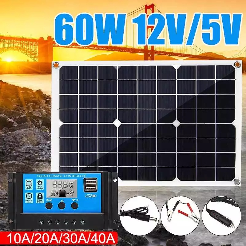 Jual 100w solar panel sel surya panel surya pembangkit listrik tenaga ...