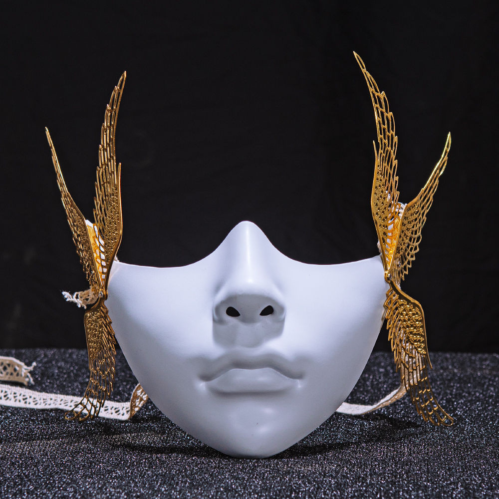 Jual Technology Sense Mechanical Half Face Beauty Mask Cyberpunk Props ...