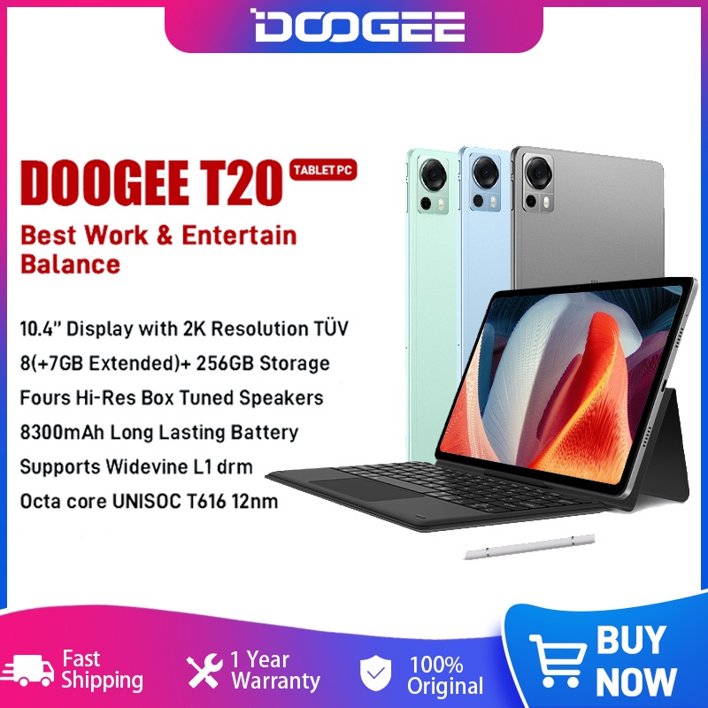 Jual DOOGEE T20 Tablet 10.4 Certified Display 8GB+256GB Octa Core ...