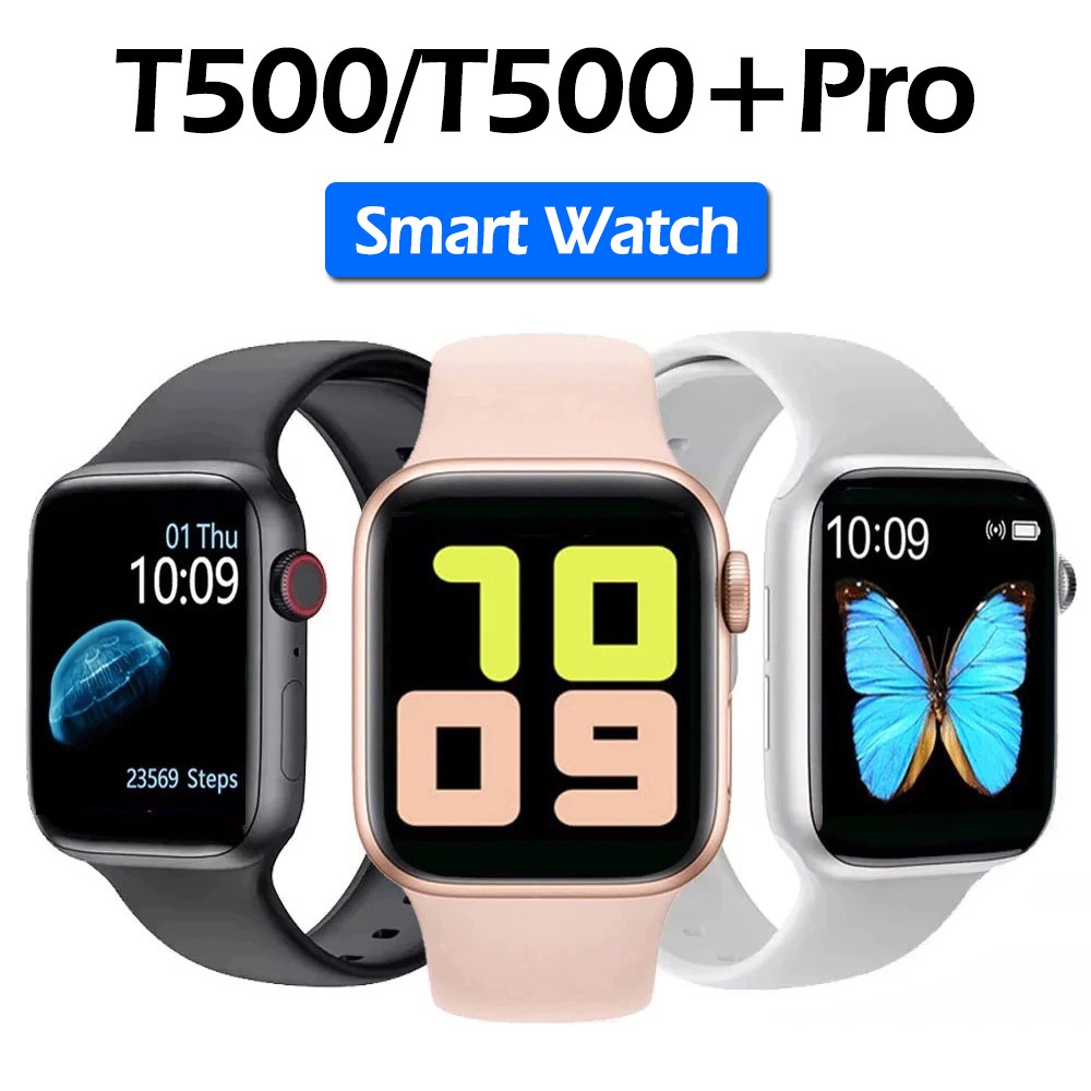 Jual T500 Smart Watch Support Heart Rate Monitor Message Activity ...