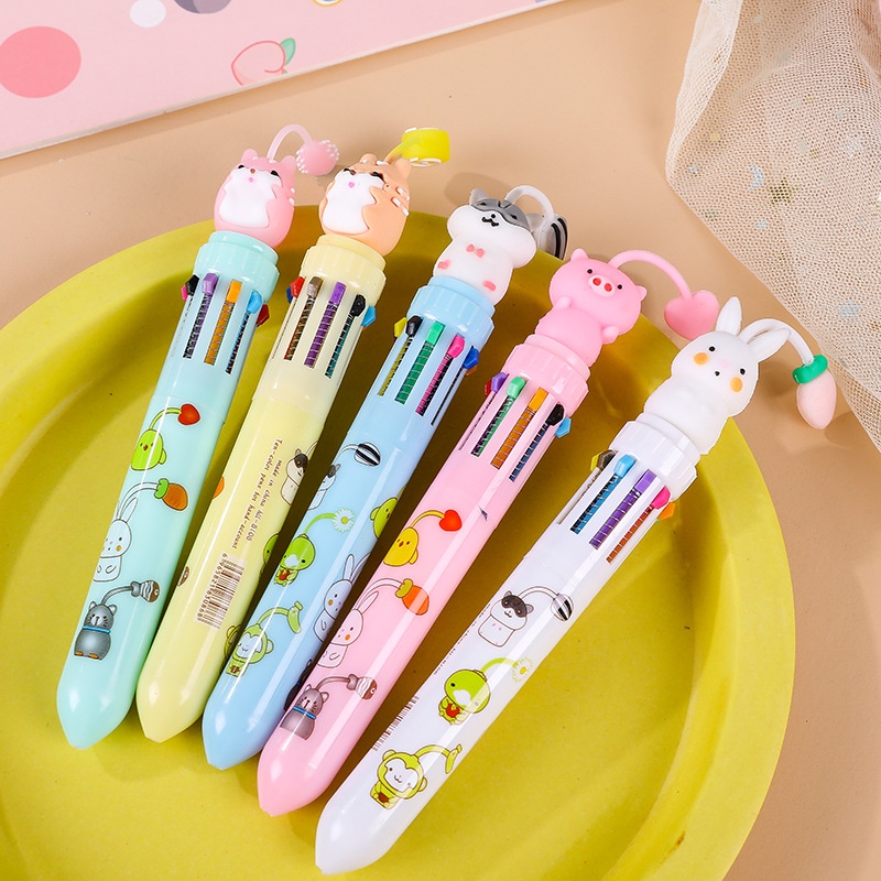Jual Pulpen Motif Cute / Pulpen Karekter Lucu / Pulpen 10 Warna ...