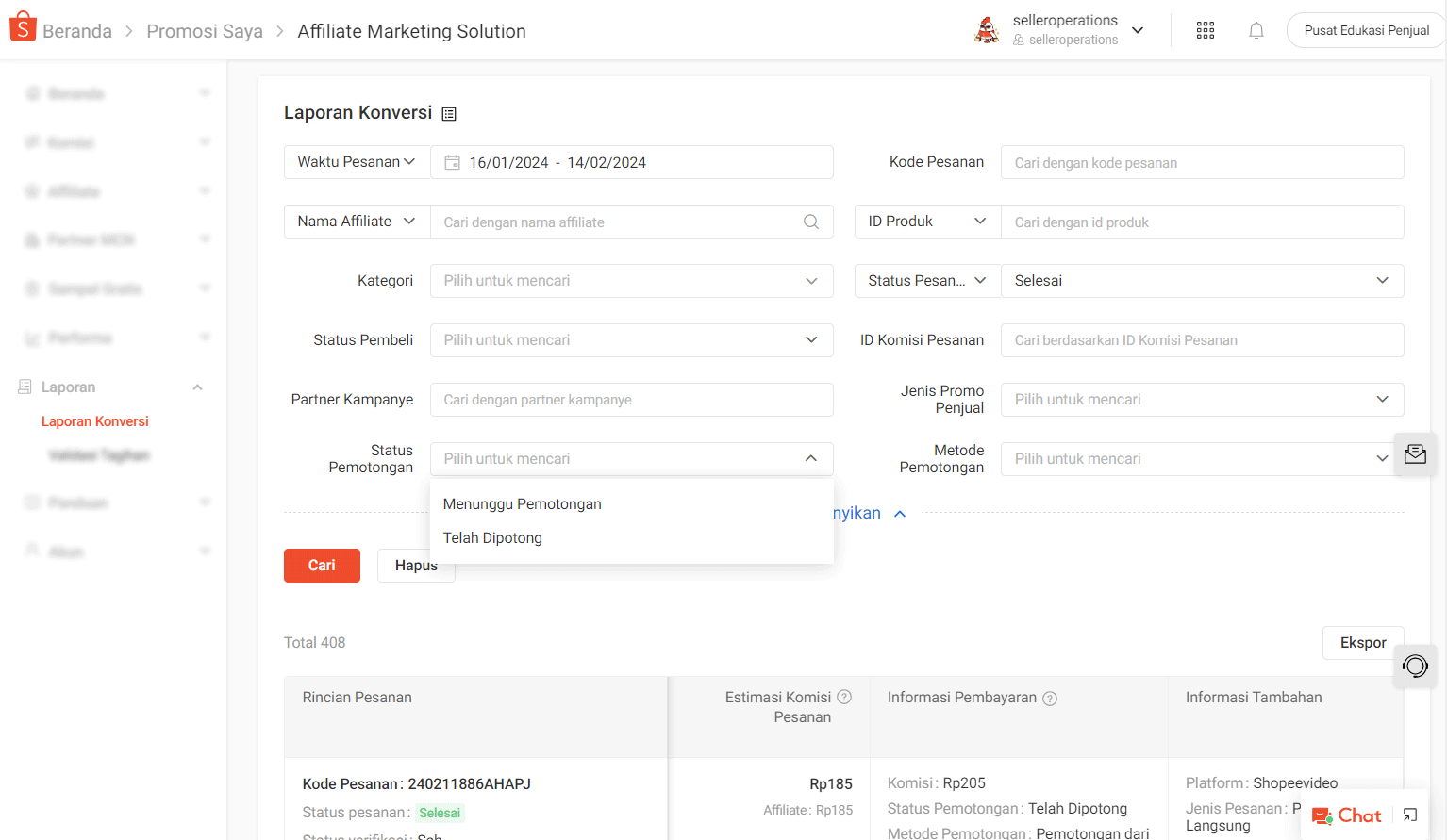 Pembayaran Komisi Affiliate Marketing Solution | Pusat Edukasi Penjual Shopee Indonesia