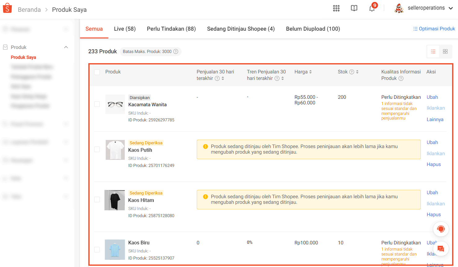 Melihat Daftar Produk Anda | ID Pusat Edukasi Penjual [Shopee]