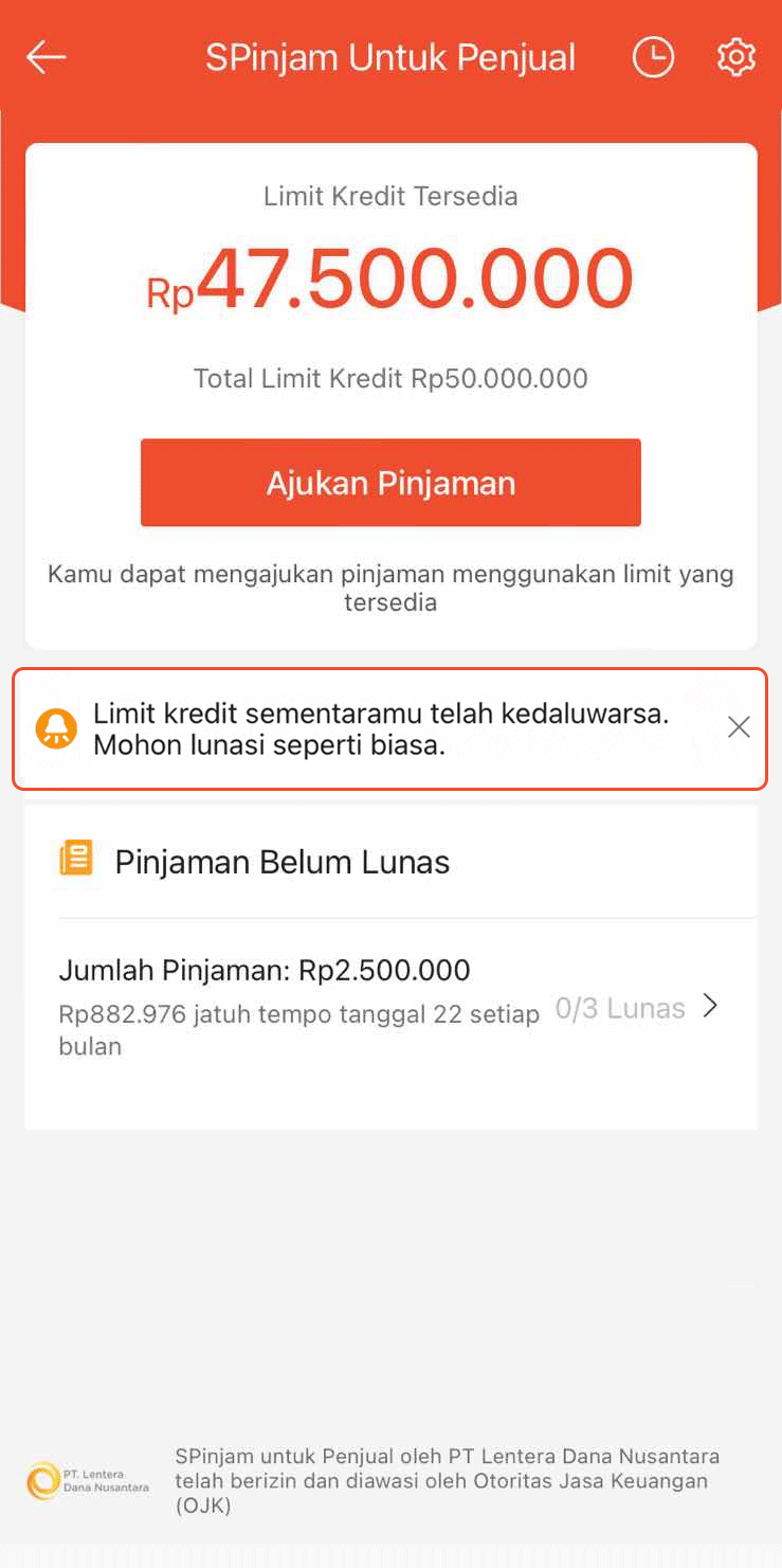 Limit Kredit Sementara SPinjam untuk Penjual | Pusat Edukasi Penjual ...