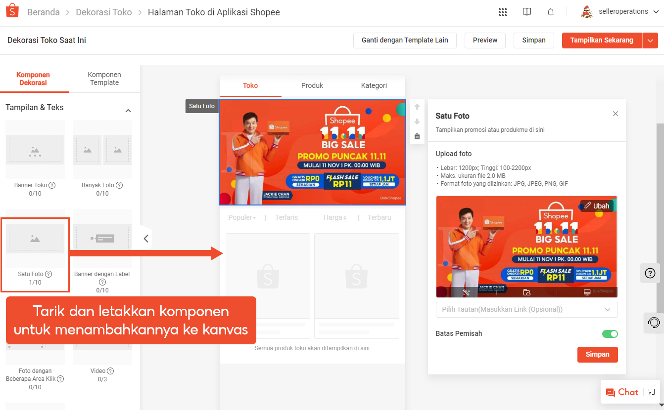 Peningkatan Fitur Dekorasi Toko | Pusat Edukasi Penjual Shopee Indonesia