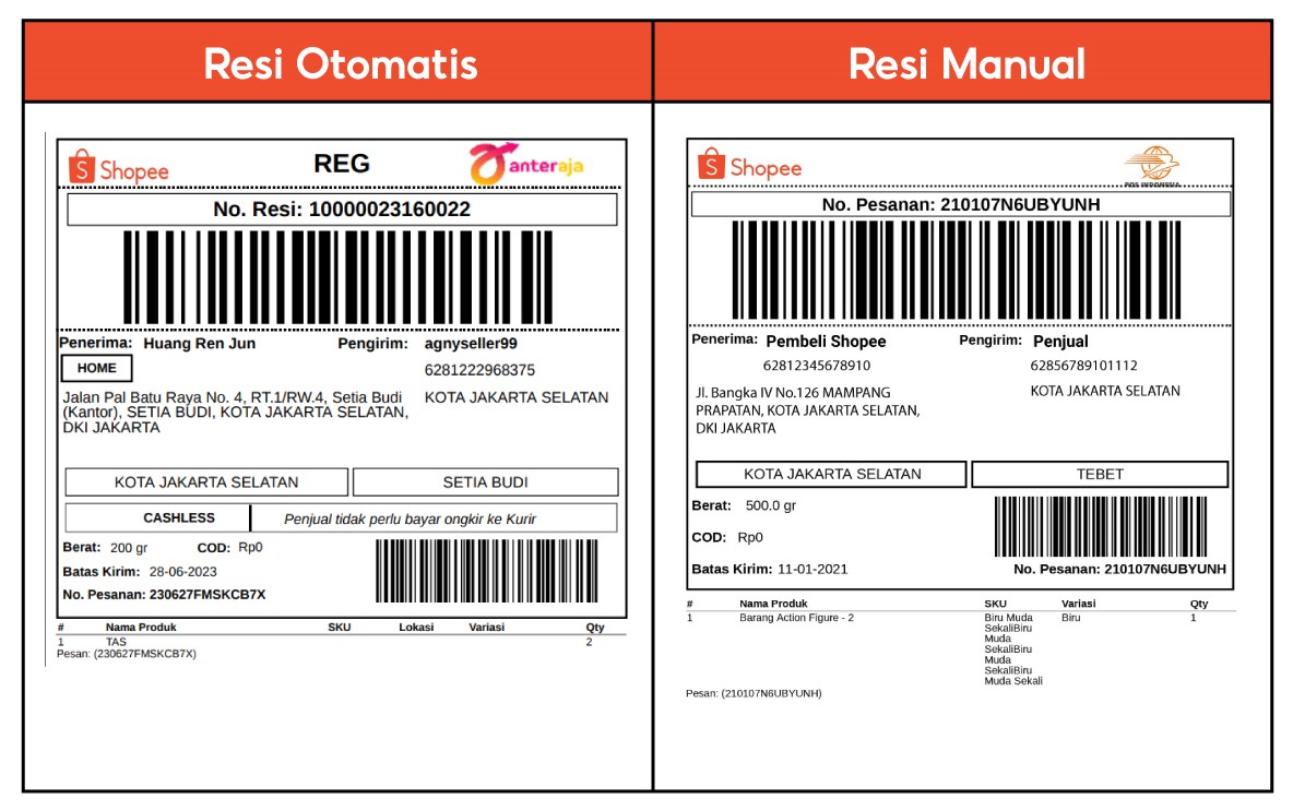 Menempelkan Resi pada Paket | ID Pusat Edukasi Penjual [Shopee]