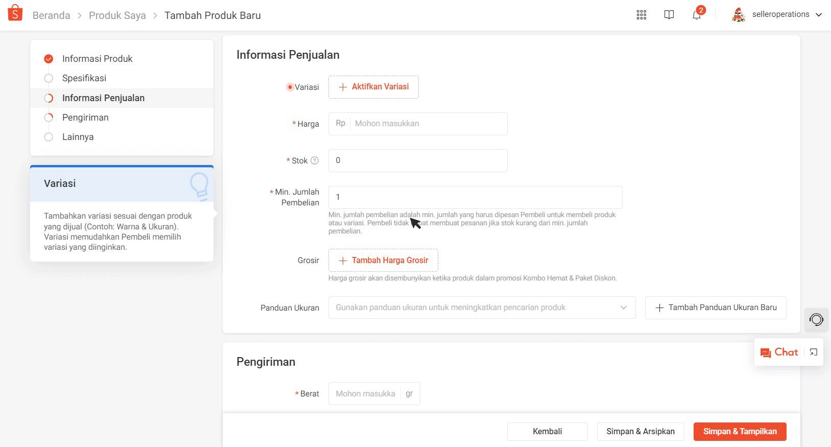Bagaimana cara mengatur variasi produk? | ID Pusat Edukasi Penjual [Shopee]