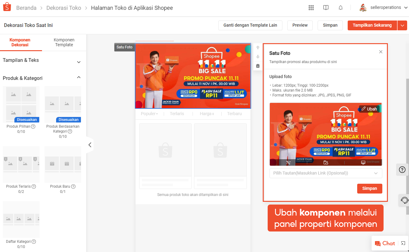 Peningkatan Fitur Dekorasi Toko | Pusat Edukasi Penjual Shopee Indonesia