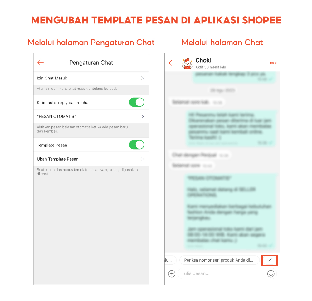 Tentang Template Pesan | Pusat Edukasi Penjual Shopee Indonesia