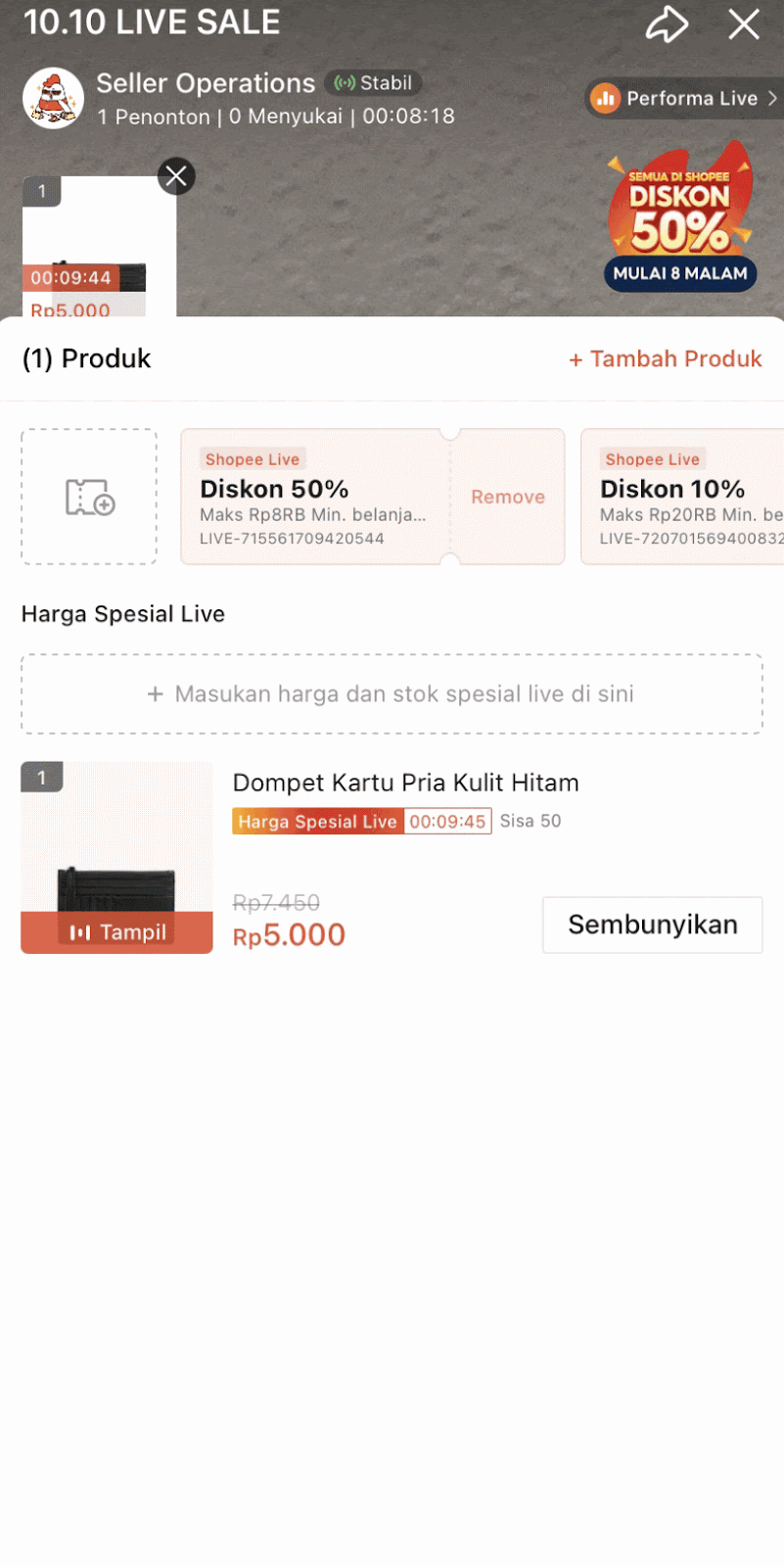 Mengatur Harga Spesial Live | Pusat Edukasi Penjual Shopee Indonesia