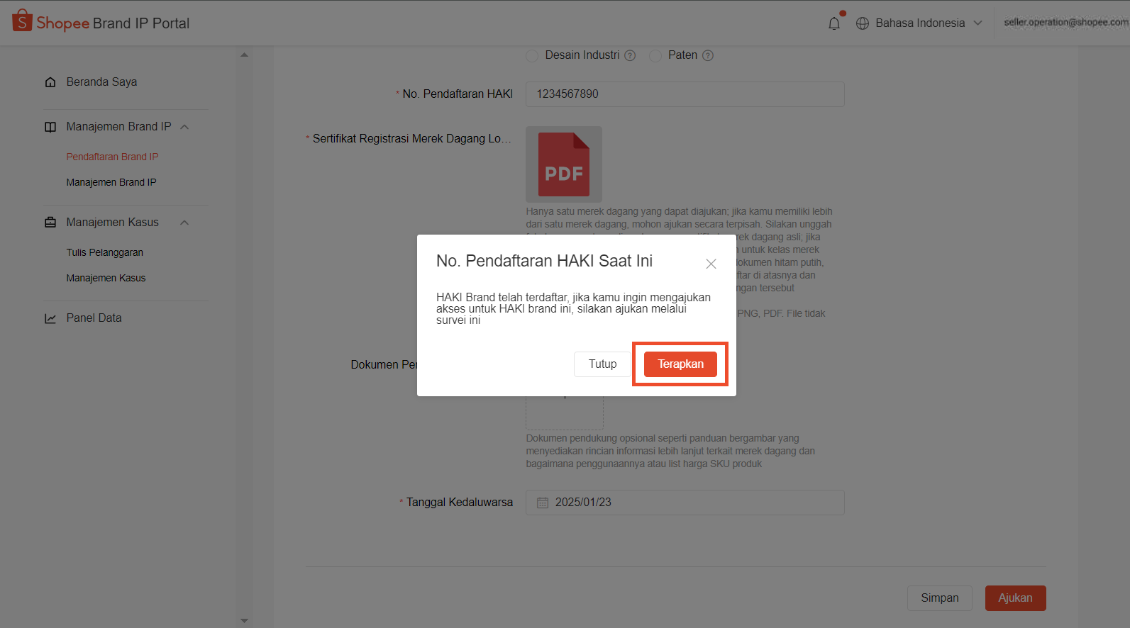 Shopee Brand IP Portal | Pusat Edukasi Penjual Shopee Indonesia