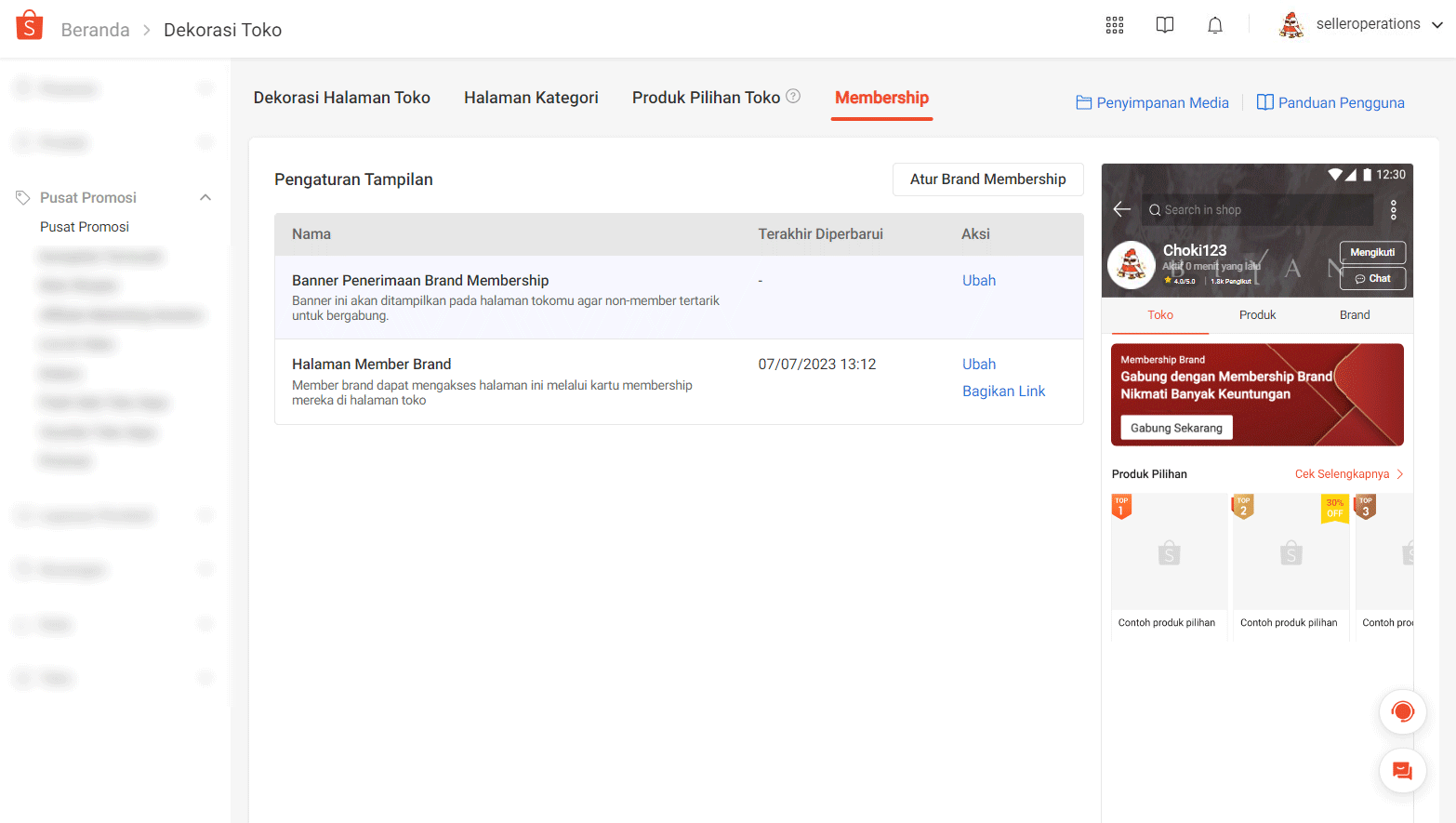 Brand Membership | ID Pusat Edukasi Penjual [Shopee]
