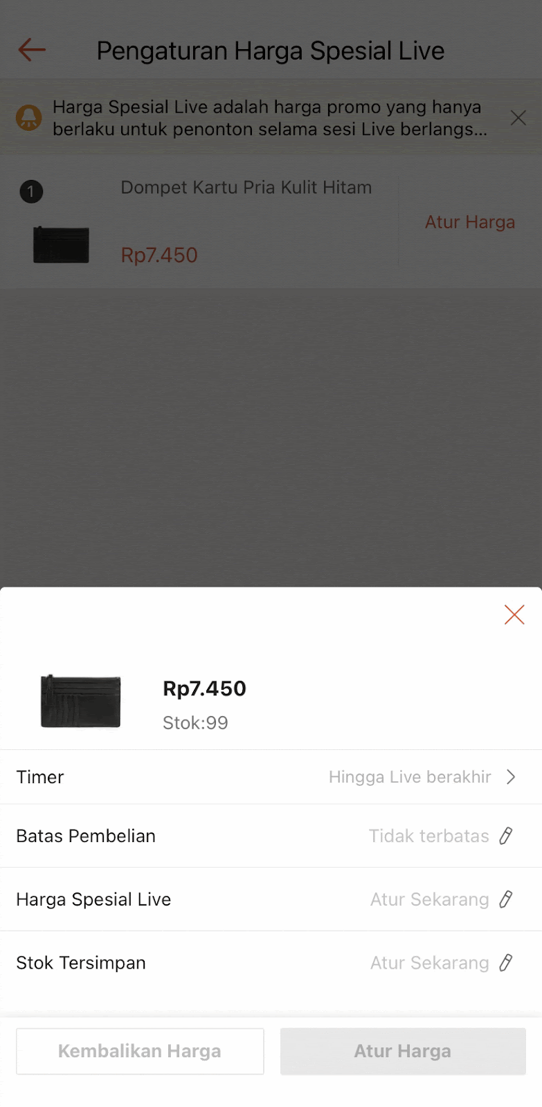 Mengatur Harga Spesial Live | Pusat Edukasi Penjual Shopee Indonesia