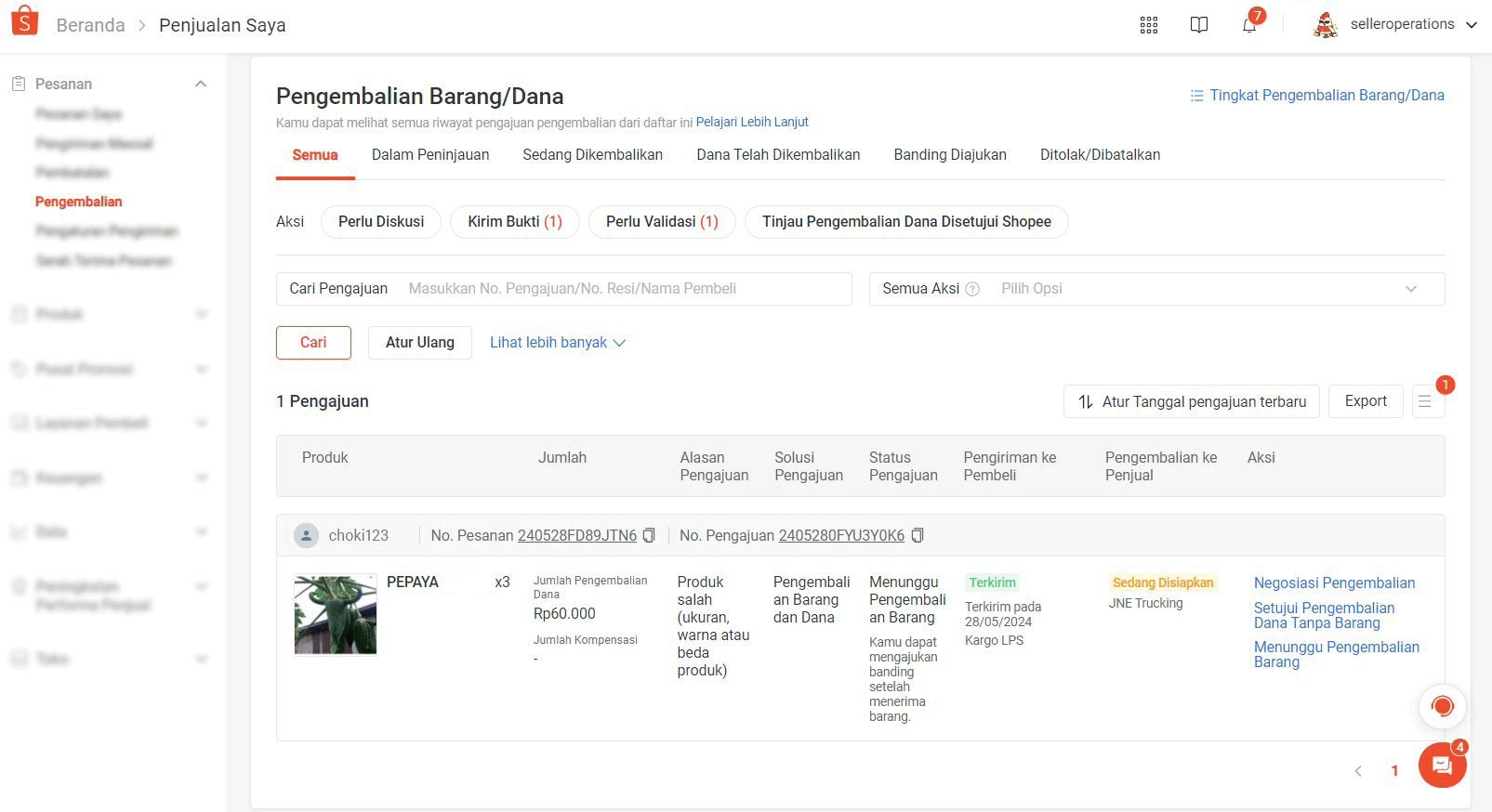 Meninjau Pengajuan Pengembalian Barang/Dana | Pusat Edukasi Penjual Shopee Indonesia