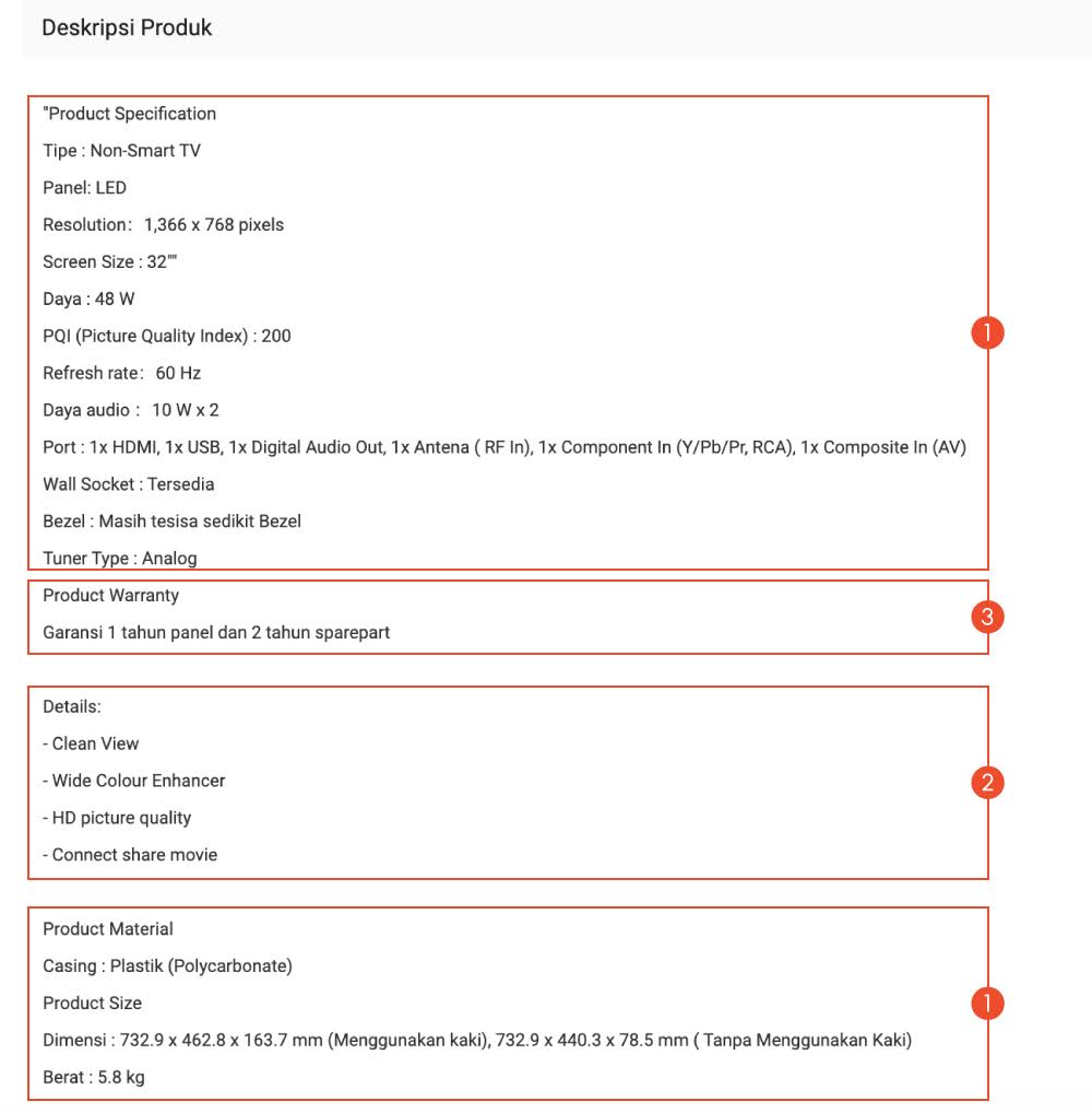 Membuat Deskripsi Produk yang Informatif | Pusat Edukasi Penjual Shopee ...