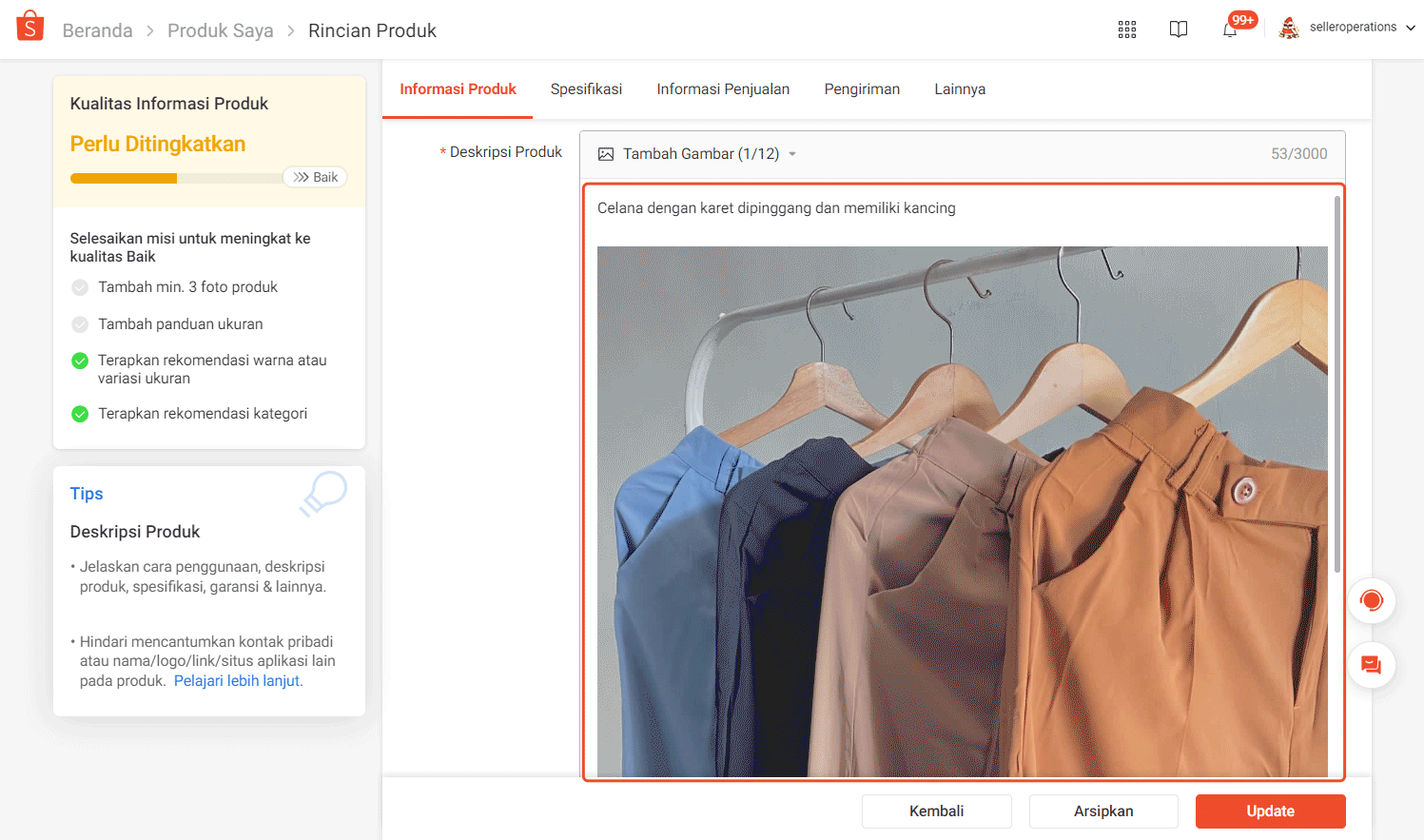 Membuat Deskripsi Produk yang Informatif | Pusat Edukasi Penjual Shopee ...