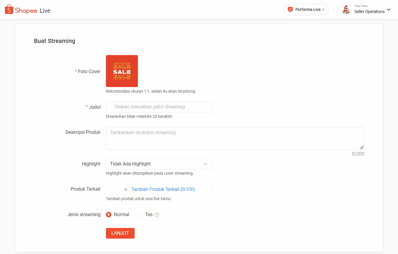 Livestream melalui Komputer atau Laptop | Pusat Edukasi Penjual Shopee ...