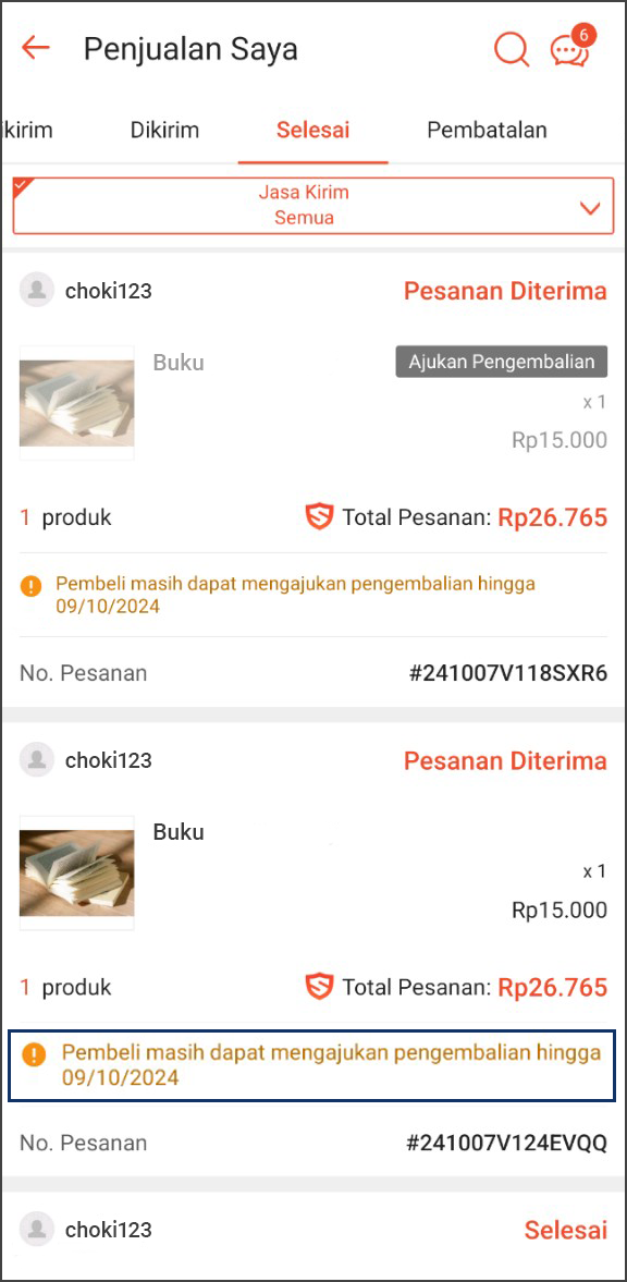 Pengembalian Barang/Dana Setelah Pesanan Selesai | Pusat Edukasi Penjual Shopee Indonesia