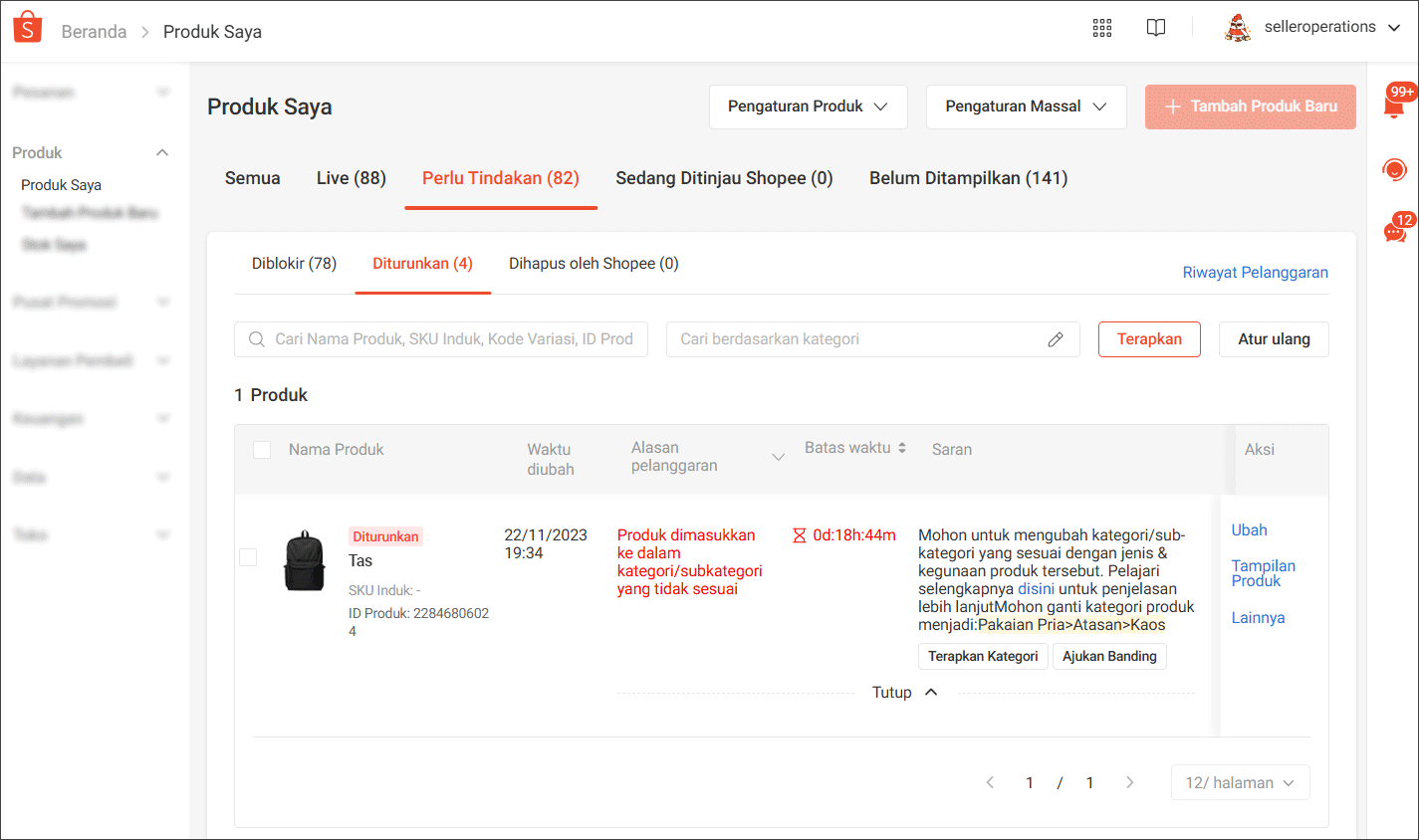 Bagaimana Cara Memperbaiki Produk yang Diturunkan karena Kategori Salah? | Pusat Edukasi Penjual ...