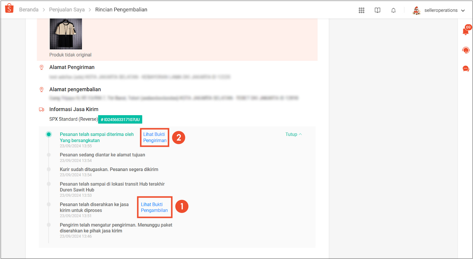 Mengambil Tindakan atas Pengajuan Pengembalian Barang/Dana yang Disetujui oleh Shopee | Pusat ...
