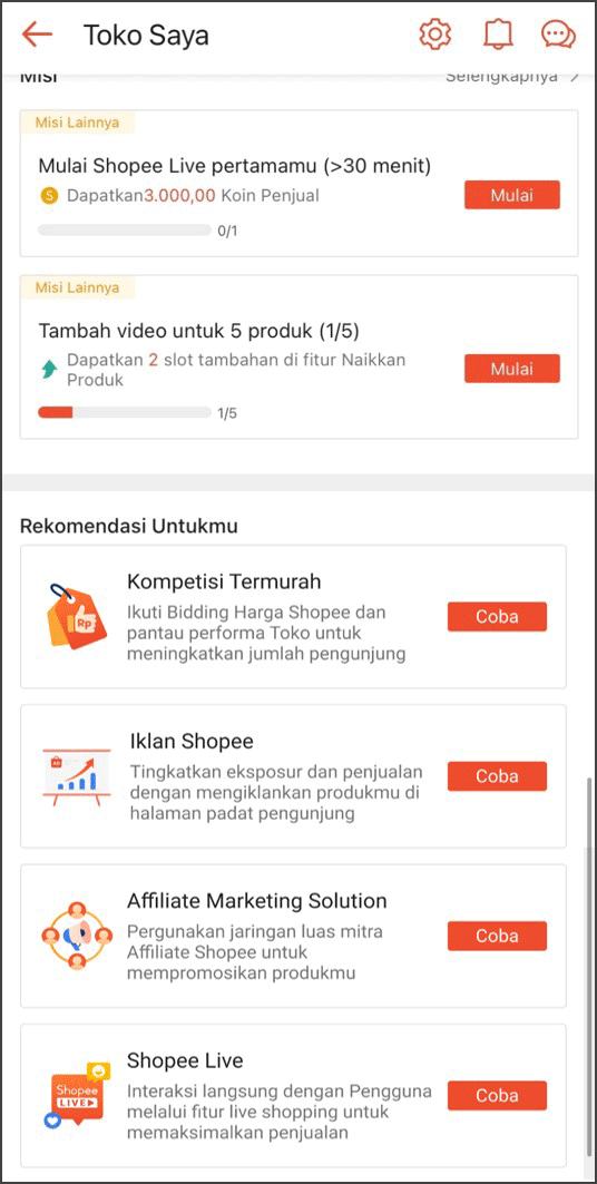 Tab Rekomendasi Untukmu di Aplikasi Shopee | Pusat Edukasi Penjual ...