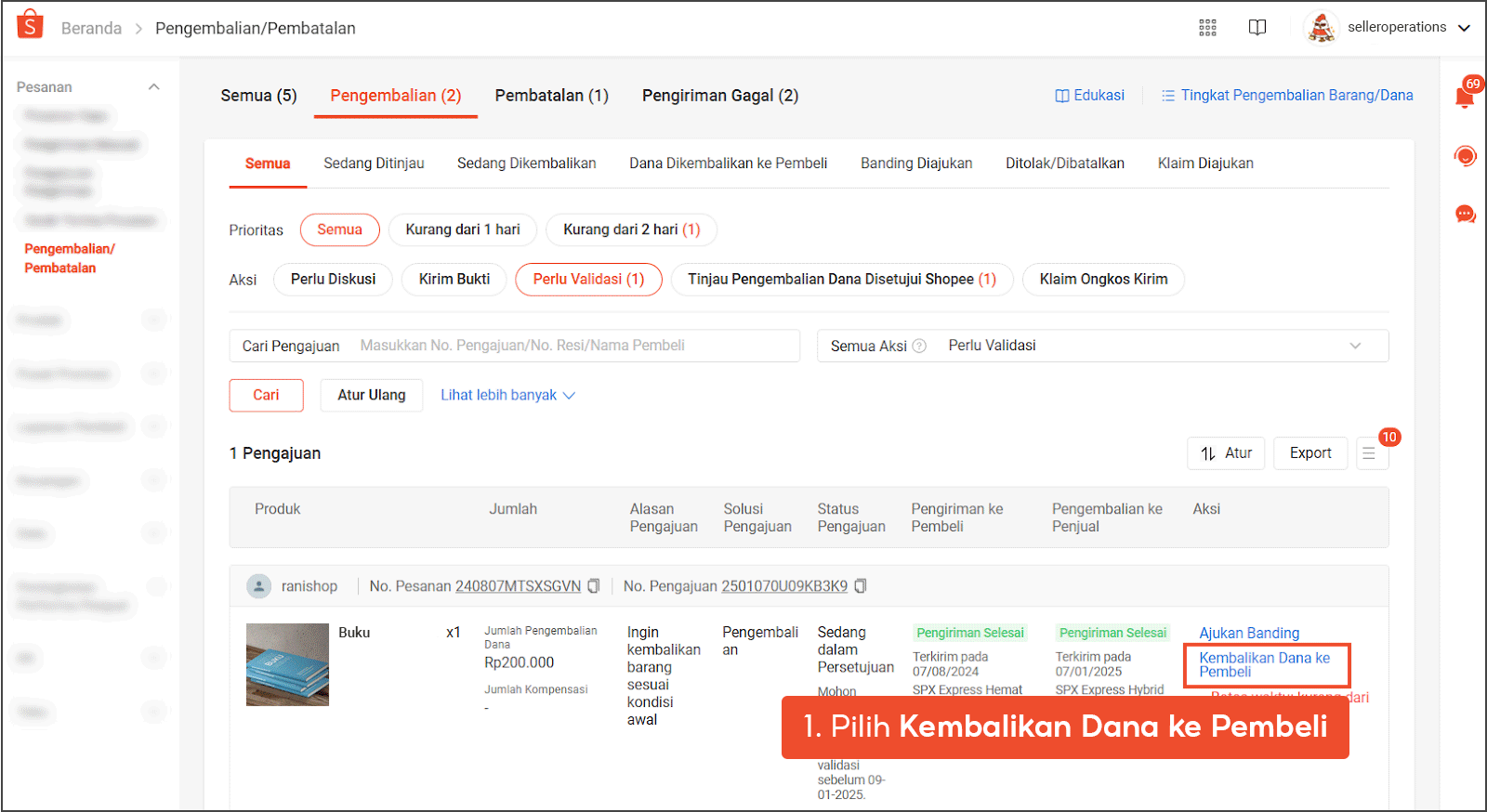 Mengambil Tindakan atas Pengajuan Pengembalian Barang/Dana yang Disetujui oleh Shopee | Pusat ...