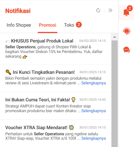 Halaman Pusat Promosi | ID Pusat Edukasi Penjual [Shopee]