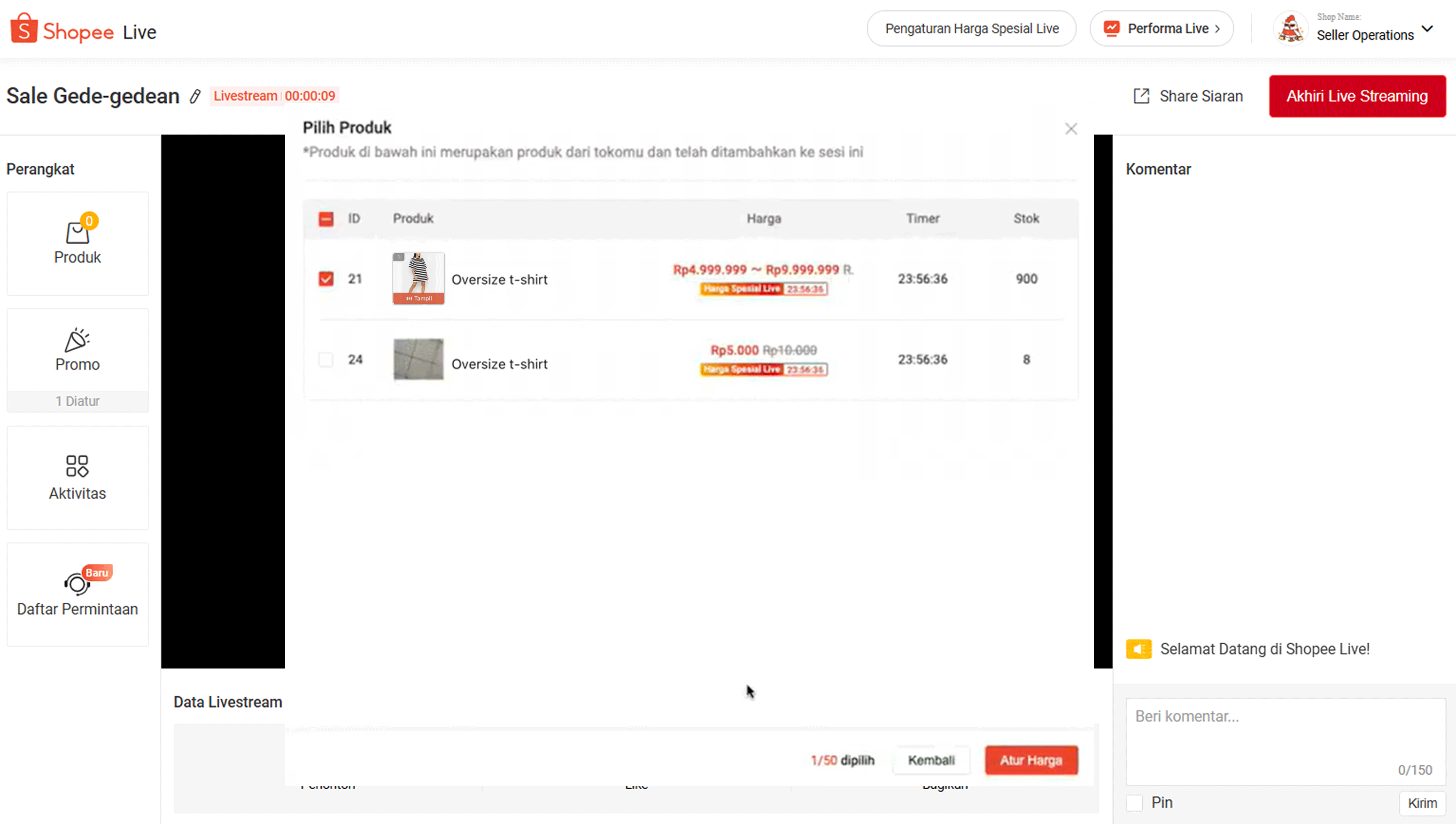 Fitur Harga Spesial Live | Pusat Edukasi Penjual Shopee Indonesia